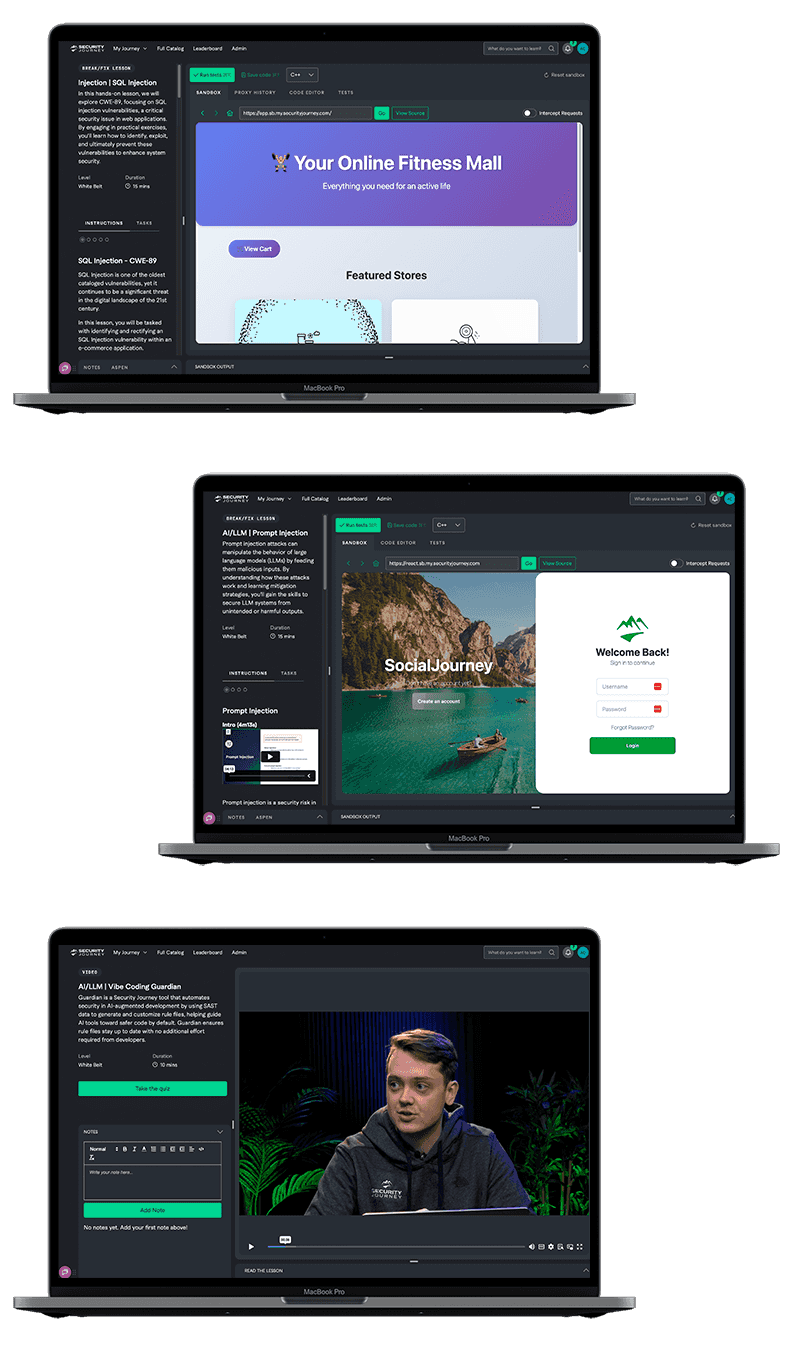 Security Journey - Try Our Training
